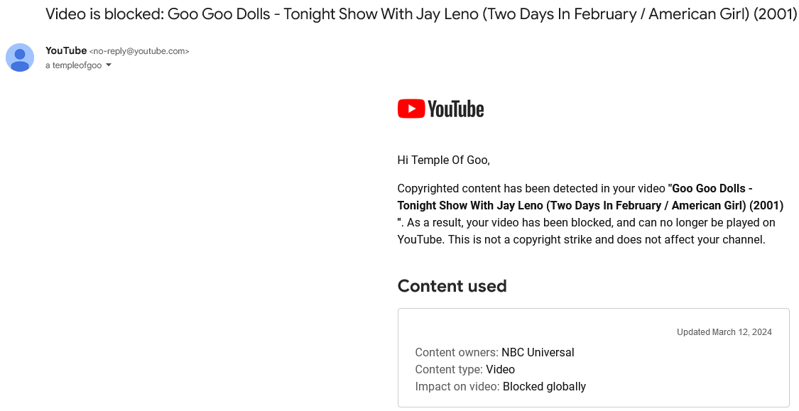 It only lasted one day – Temple of Goo – The rarest Goo Goo Dolls ...