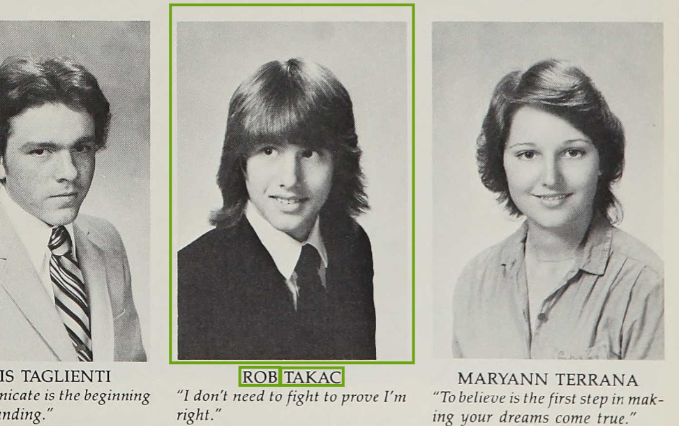 High School pictures of George Tutuska and Robby Takac (Extremely Rare ...